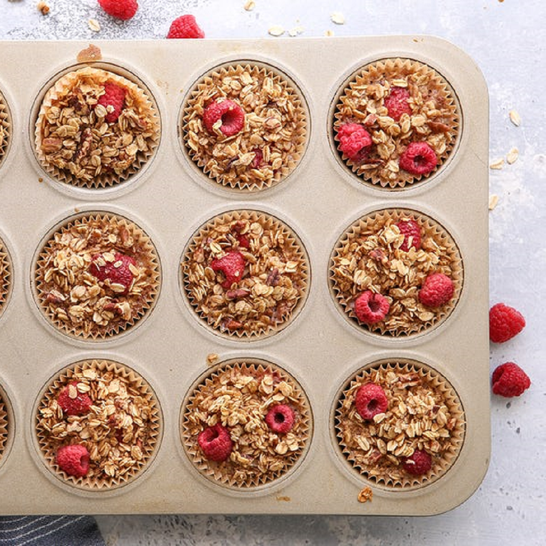 Healthy Raspberry Baked Oatmeal Cups | Driscoll's